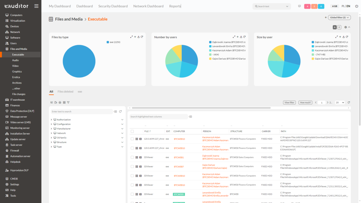 Comprehensive system for inventory of multimedia files - eAuditor ...
