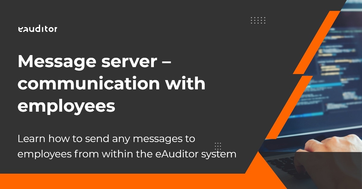 Message server to communicate with employees