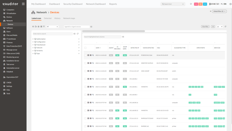 IT monitoring. Network monitoring. IT Audit. - eAuditor.eu
