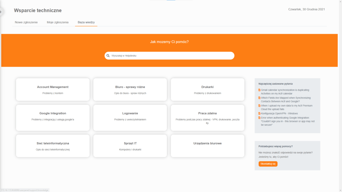 Employee panel in eAuditor | Simple IT for everyone